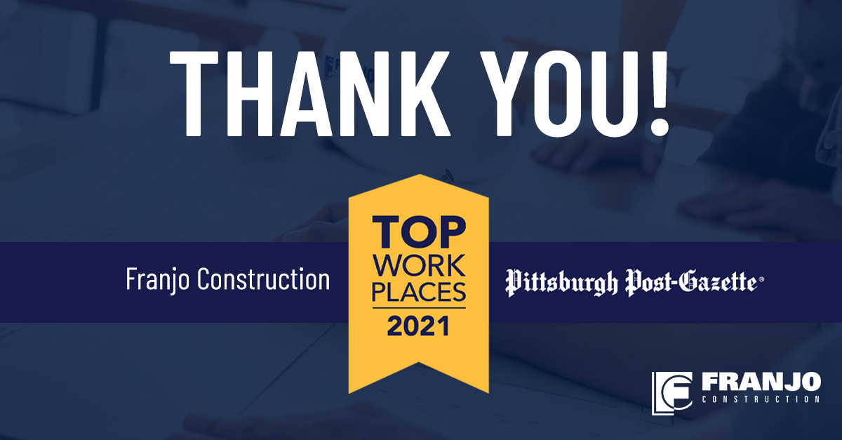 Franjo Construction Voted Top Workplace 3rd Year in a Row! | Franjo ...