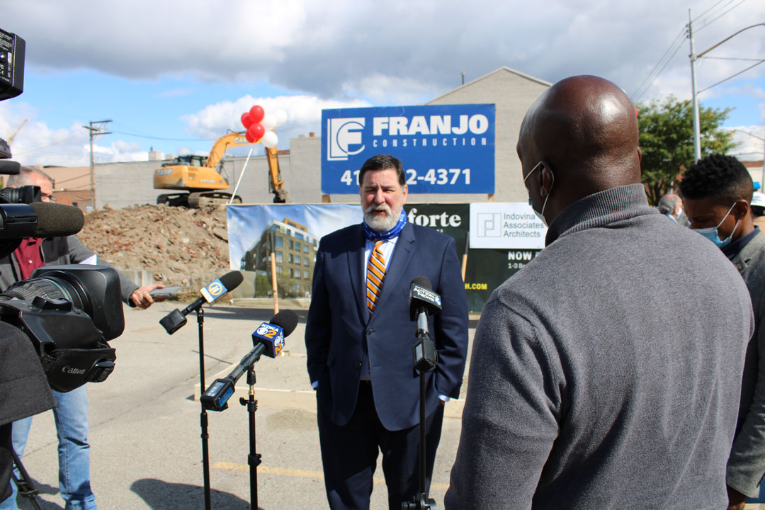 Ground Breaks at Forte (Strip District Condos) | Franjo Construction